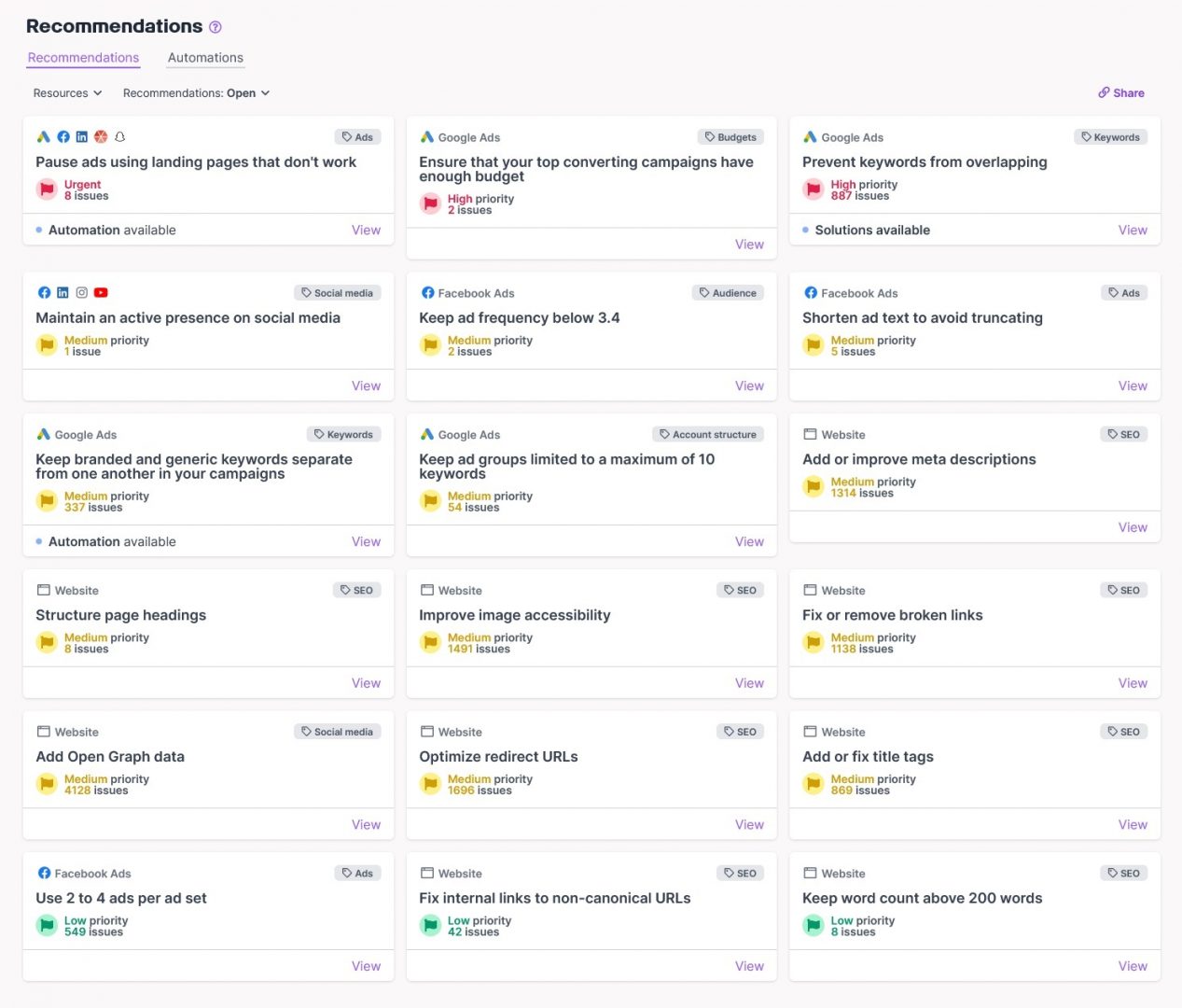 Fyr – Marketing automations & recommendations